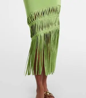 Simkhai Brookes Fringed Maxi Dress