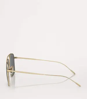 Oliver Spencer Titanium Dresner Sunglasses - Gold