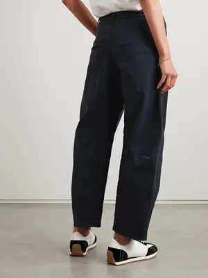 NILI LOTAN Emerson Tapered Cotton-blend Twill Trousers
