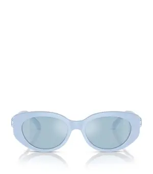 SWAROVSKI Acetate Oval Sunglasses - Blue