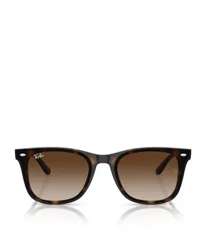 Ray-ban Injected Square Frame Sunglasses - Brown
