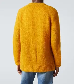 Valentino Garavani Cable-knit Mohair-blend Cardigan