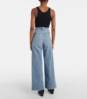 FRAME Le Slim Palazzo Wide-leg Jeans