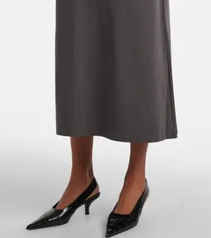 TOTEME Draped Jersey Midi Dress