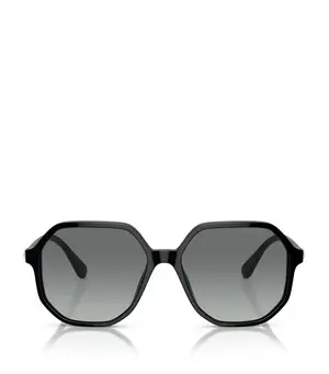 SWAROVSKI Sk6003 Oversized Octagonal Sunglasses - Black