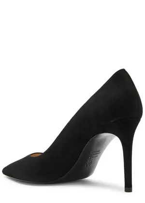 STUART WEITZMAN Suede Pointed Toe Pumps