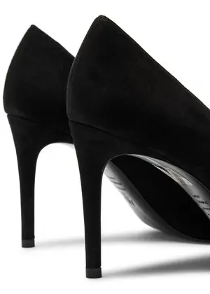 STUART WEITZMAN Suede Pointed Toe Pumps