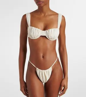 Faithfull The Brand Emily Ruched Bikini Top