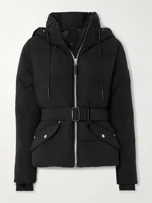 Rudsak Caira Belted Hooded Down Ski Jacket