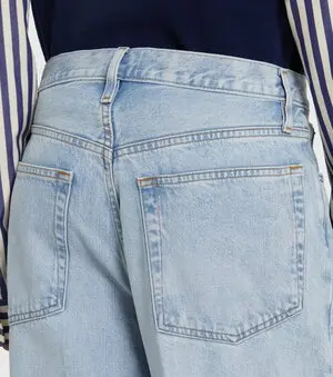 FRAME Le Low Baggy Wide-leg Jeans In Ettie Grind