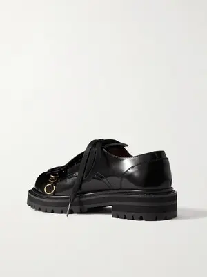 Marni Dada Embellished Fringed Derby Shoes