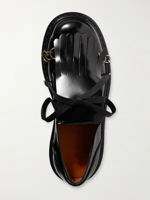 Marni Dada Embellished Fringed Derby Shoes