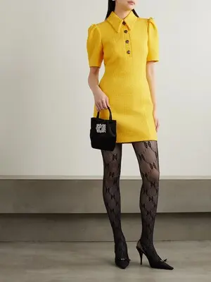 Alessandra Rich Bouclé Mini Dress