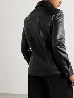 Nanushka Rocio Leather And Faux Leather Jacket