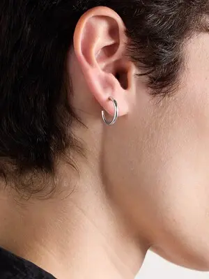 JENNIFER FISHER Thread Huggie Hoop Earrings