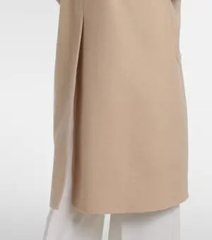 Max Mara Vezzoso Camel Hair Wrap Coat - Beige