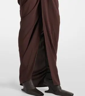 Rick Owens Satin Wrap Gown
