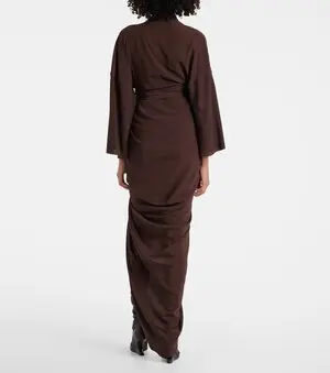 Rick Owens Satin Wrap Gown