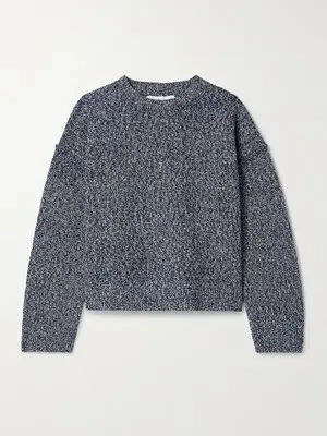 Proenza Schouler White Label Remy Marled Cotton-blend Sweater