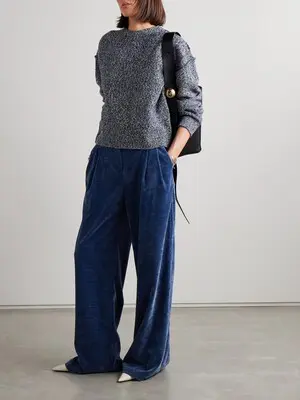 Proenza Schouler White Label Remy Marled Cotton-blend Sweater
