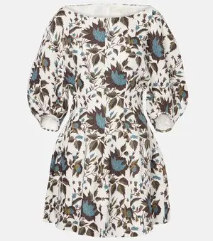 Faithfull The Brand Lowen Linen Mini Dress - Multicoloured