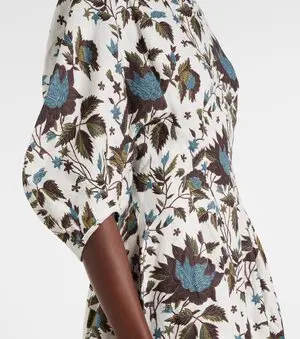 Faithfull The Brand Lowen Linen Mini Dress - Multicoloured