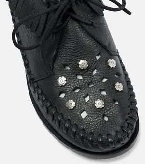 Isabel Marant Étoile Erkee Leather Moccasins - Black