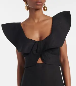Johanna Ortiz Ruffled Midi Dress