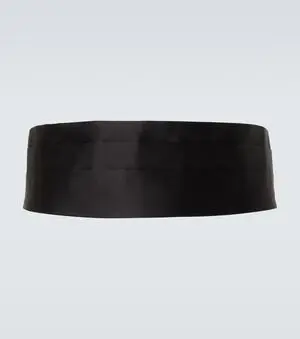 Giorgio Armani Silk Cummerbund - Black