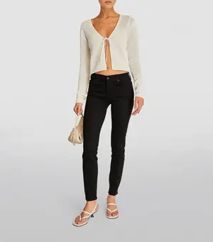 7 For All Mankind Roxanne Slim Jeans - Black