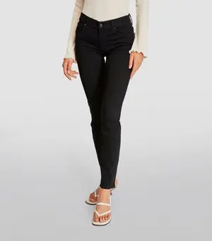 7 For All Mankind Roxanne Slim Jeans - Black