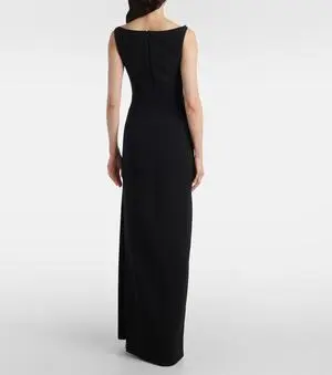 David Koma Embellished Cady Gown