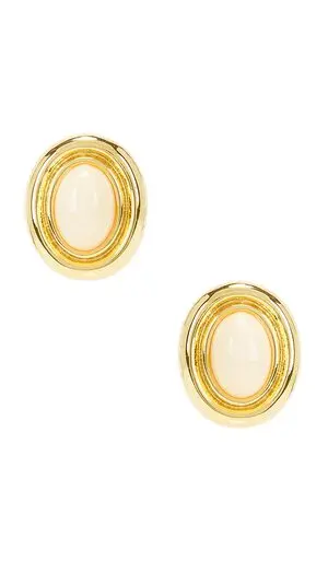 HEAVEN MAYHEM Prize Stud Earrings Cream