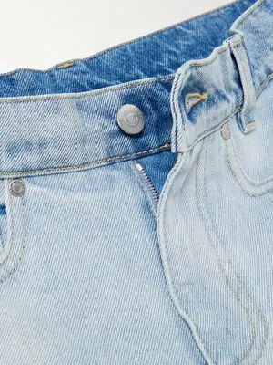 Stella McCartney Paneled Wide-leg Jeans