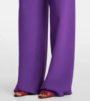 Valentino Garavani Cady Couture Wide-leg Trousers
