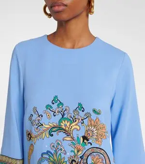 Etro Paisley Print Mini Dress