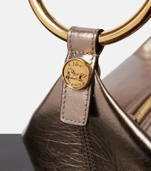 Chloé Small Leather Shoulder Bag - Silver