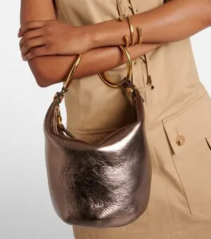 Chloé Small Leather Shoulder Bag - Silver