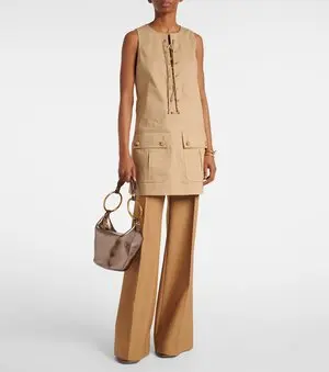 Chloé Small Leather Shoulder Bag - Silver