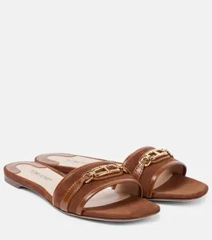 TOM FORD Whitney Leather Slides - Black