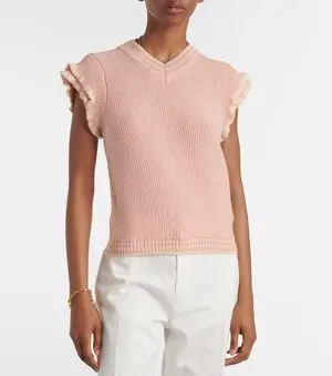 Chloé Ruffled Wool Top