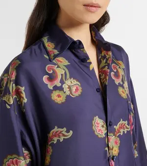 Etro Printed Silk Shirt