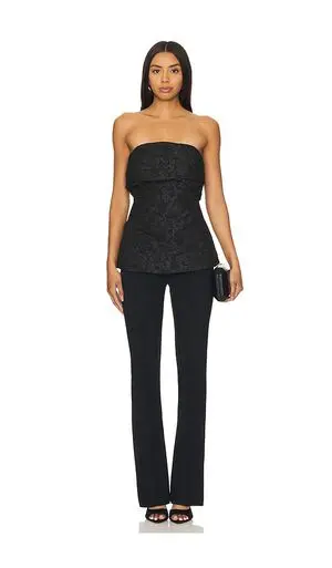 Simkhai Jacquard Strapless Boned Bodice Top