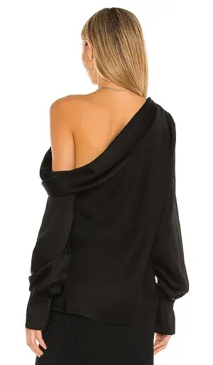 Simkhai Alice One Shoulder Top - Black