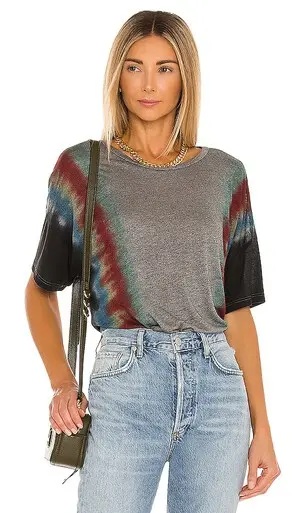 Michael Lauren Tie-dye Oversized T-shirt - Grey