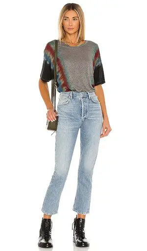 Michael Lauren Tie-dye Oversized T-shirt - Grey
