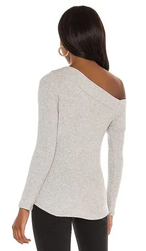 Michael Lauren Maples Long Sleeve Top - Grey