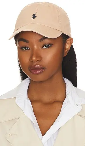 Polo Ralph Lauren Embroidered Cotton Baseball Cap - Cream