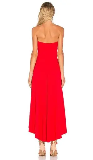 Susana Monaco Strapless High-low Dress - Red