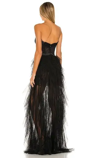 For Love & Lemons X Revolve Bustier Gown - Black